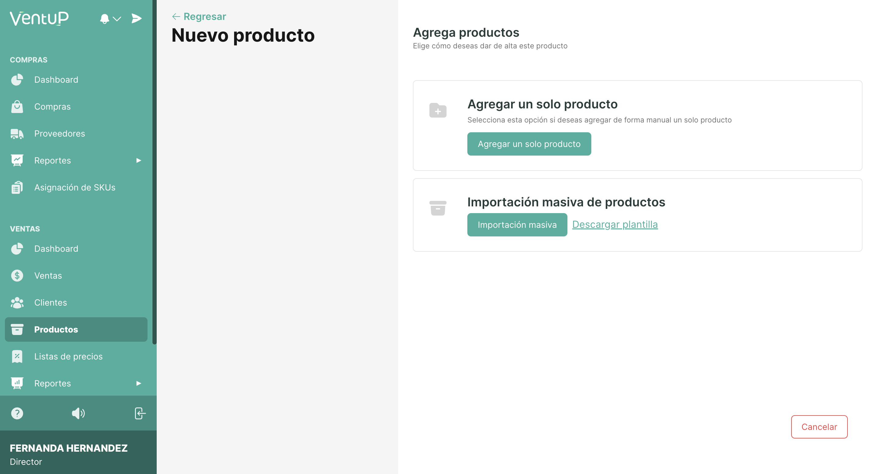 Agregar Productos